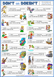 Present Simple Tense ESL Worksheets